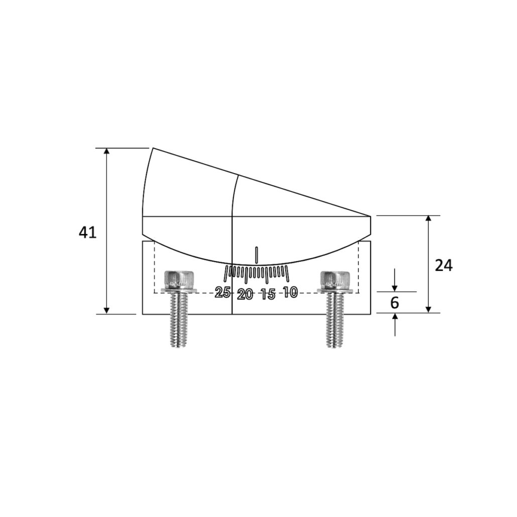 Adjustable Angled Riser Block For Aero Bars | Anodised Aluminium