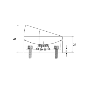 Adjustable Angled Riser Block For Aero Bars | Anodised Aluminium