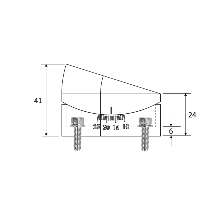 Adjustable Angled Riser Block For Aero Bars | Anodised Aluminium
