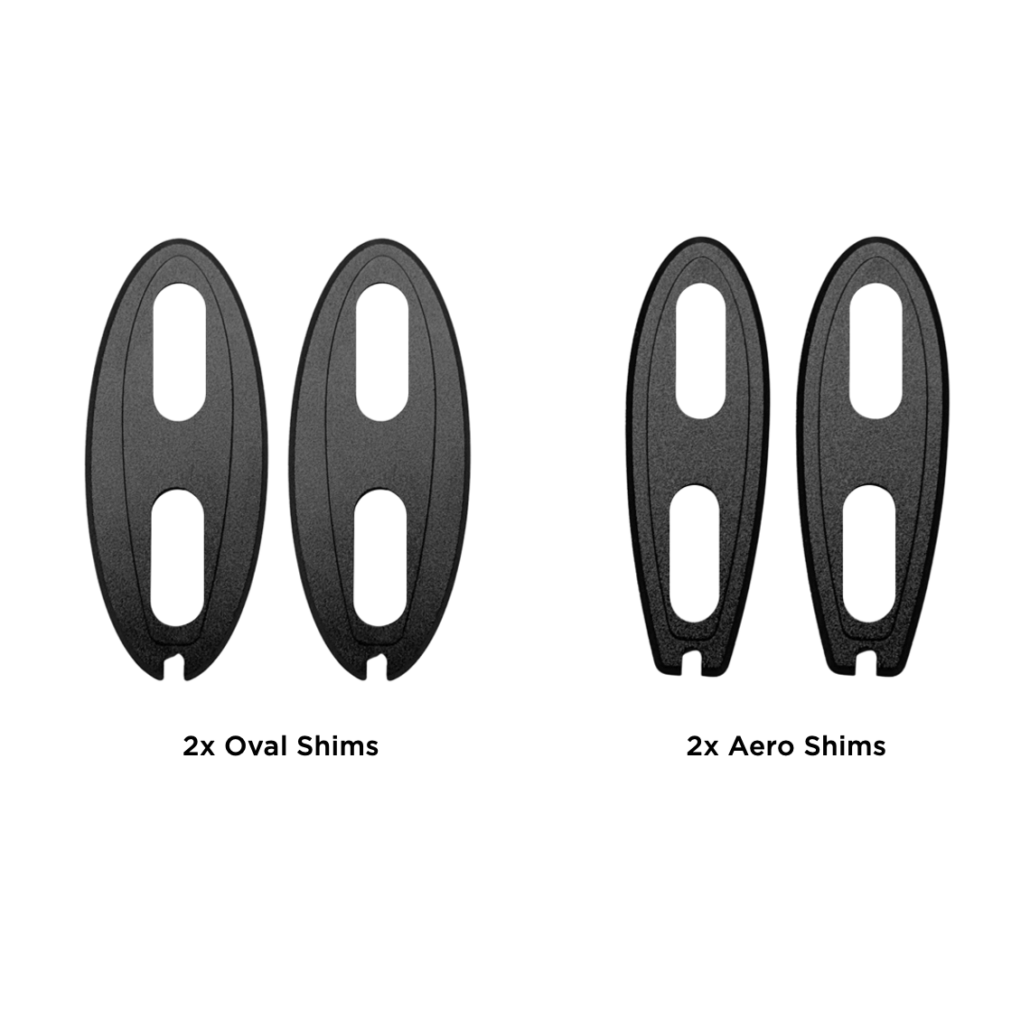 Interface Shims For Aero Bar Spacers And Base Bars