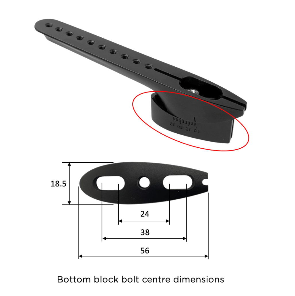 FWD Extended Angled Riser Block For Triathlon Aero Bars