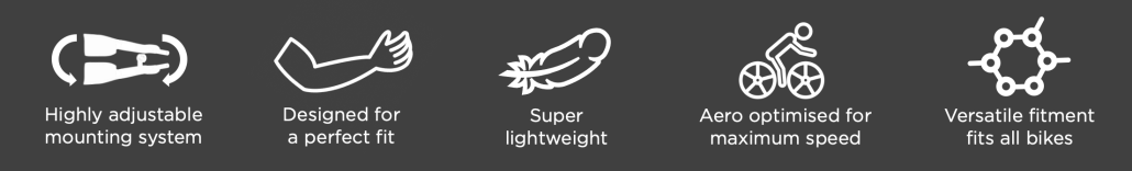 Tri Bars | TT Bars | Aero Optimised For Less Drag = More Speed